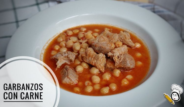 ⭐ Delicioso Guiso de Garbanzos con Carne Thermomix ® 【 Receta Fácil ...
